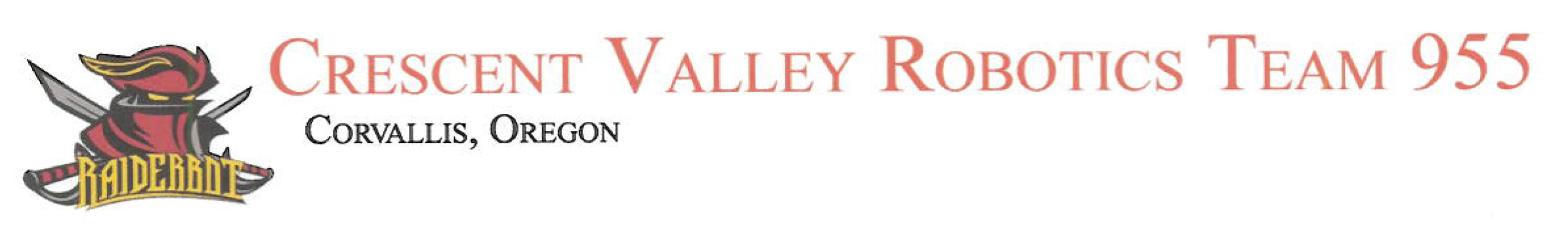 Crescent Valley Robotics Handbook -- Event "Recipes"